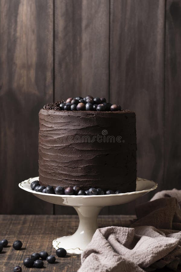 Front View Delicious Chocolate Cake Concept. High Quality Photo Stock ...