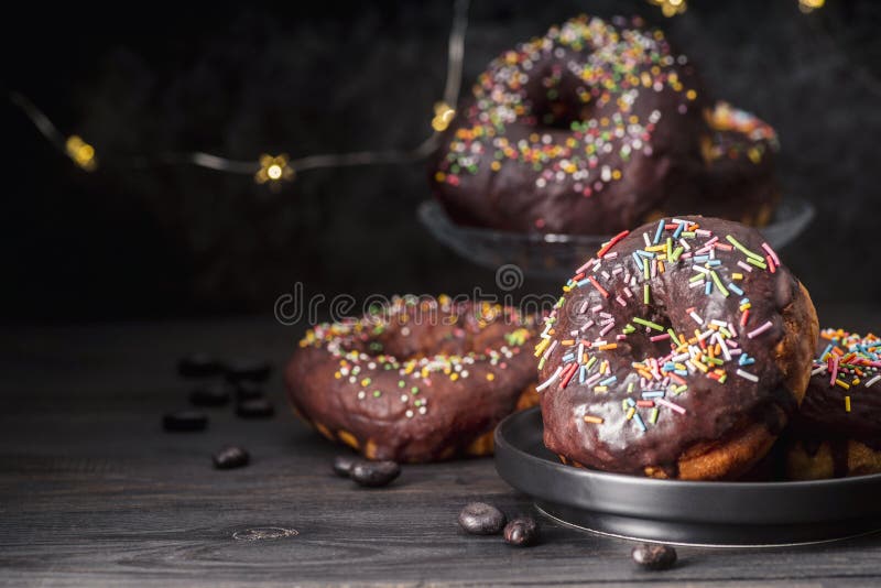 Front View Delicious Donuts Concept. High Quality and Resolution ...