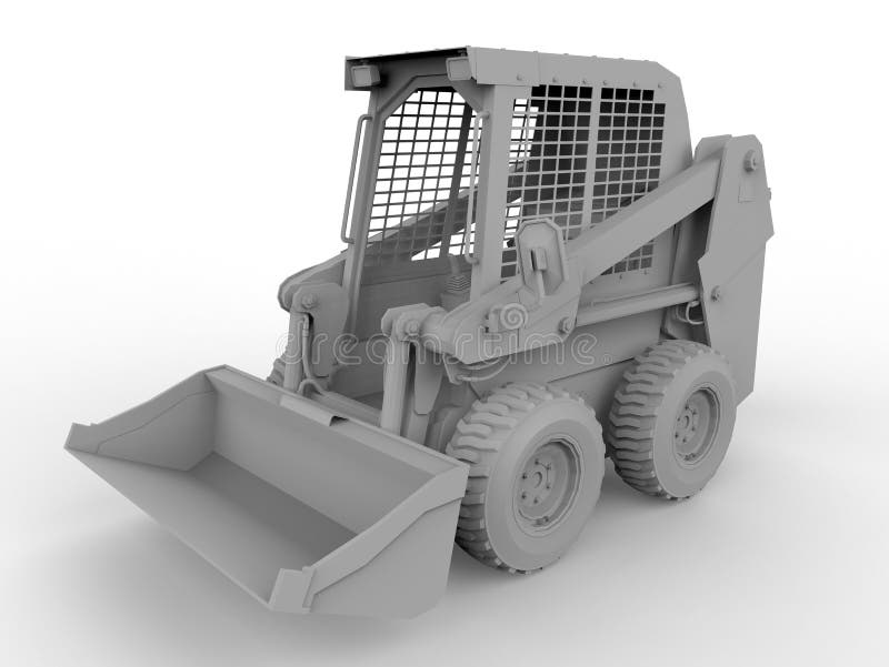 Front View of a Detailed Bobcat Stock Illustration - Illustration of ...