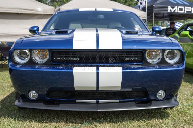 Dodge challenger front end editorial stock photo. Image of poster ...