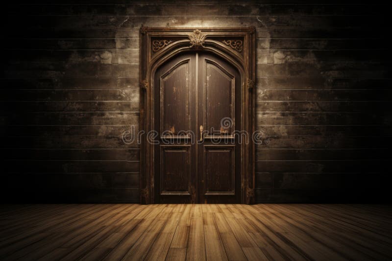 Front View of Door, Room Entrance Stock Image - Image of classic ...