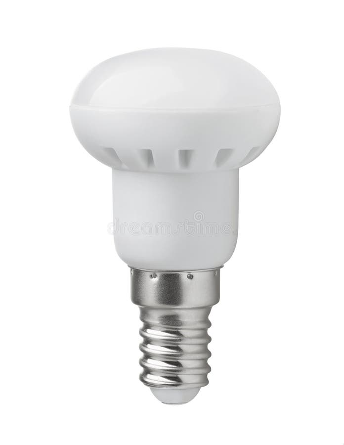 Front View of E14 Led Light Bulb Stock Image - Image of energy, front ...