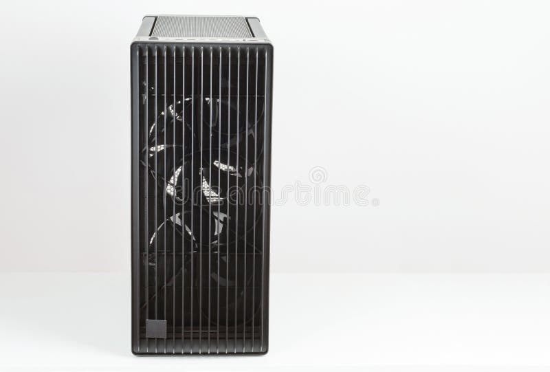 Front View of Empty Big Tower, PC Case, Chassis, 15.5 Mm Front Panel ...