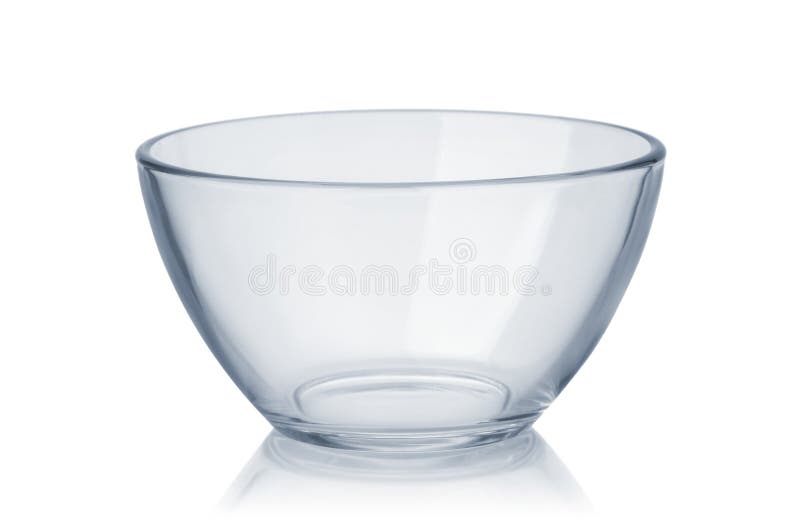 Glass bowl of clear water stock image. Image of isolated - 180177259