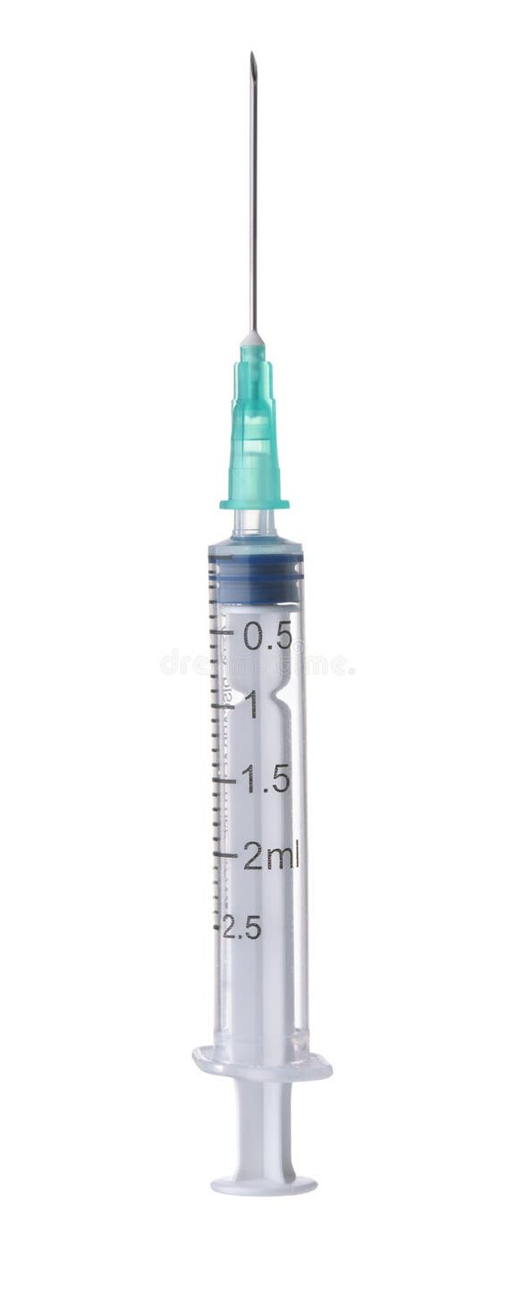 Front View of Single Use Syringe Stock Image - Image of pharmacy ...