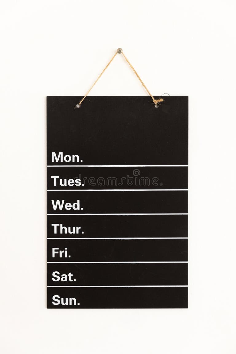 Weekly Timetable Empty Stock Photos - Free & Royalty-Free Stock Photos ...