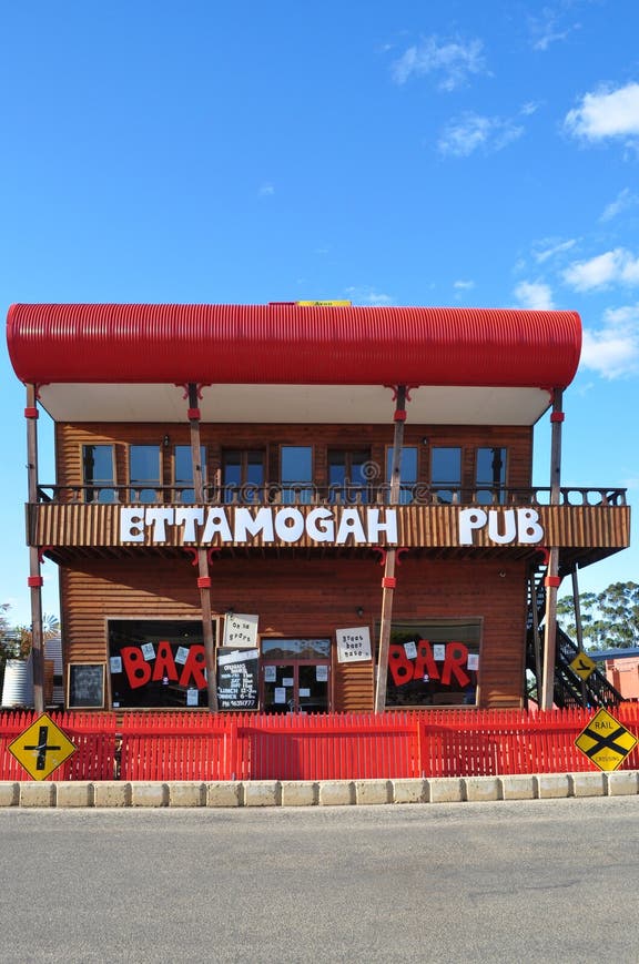 Front View of Ettamogah Pub Editorial Image - Image of wooden ...