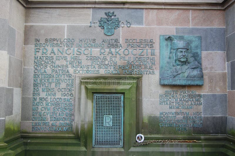 Front View of Facade of Crypt Building Covered by Lettering Editorial ...
