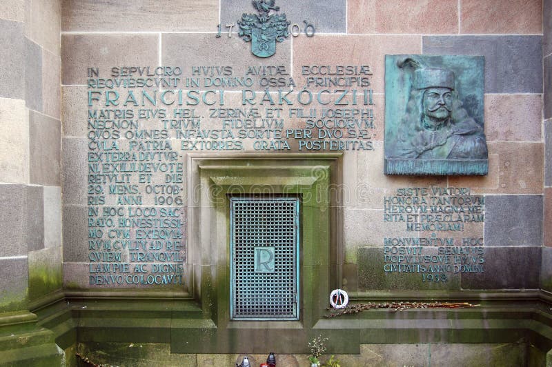 Front View of Facade of Crypt Building Covered by Lettering Editorial ...