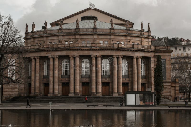 Front View of Famous Historic Stuttgart Opera House Designed by ...