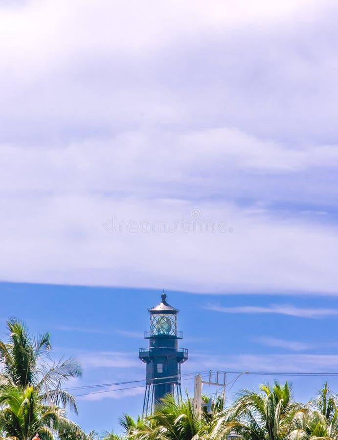 Coast Guard Navigation Light Stock Image - Image of horizon, clouds ...
