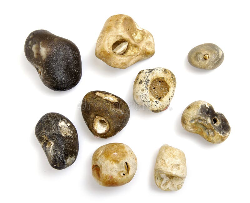 Front View of Few Colored Stones Stock Image - Image of color, pebble ...