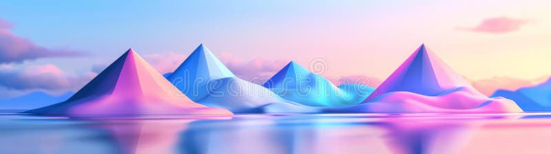 The Front View of a Flat Design Animation Demonstrates Minimalism and ...