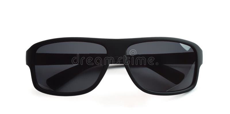 Front View of Folded Black Classic Polarized Sunglasses Stock Image ...