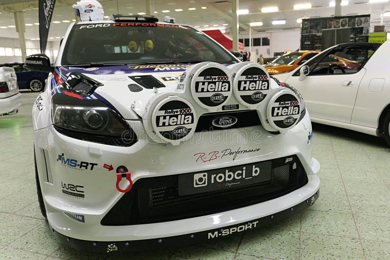 Front View of Ford Focus, Possibly Version Focus RS WRC, Compact C ...