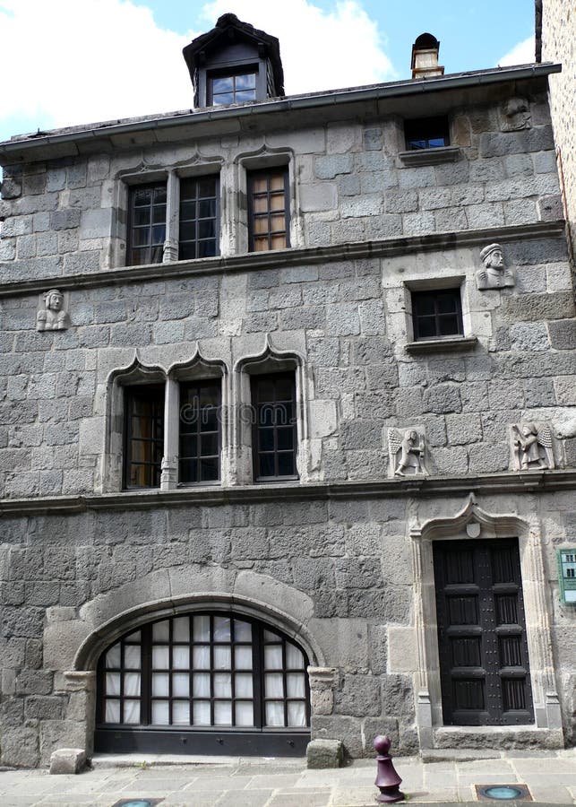 Former Consular House of Murat Stock Photo - Image of flour, slate ...