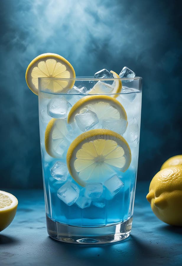 Front View Fresh Cool Lemonade Stock Illustration - Illustration of ...