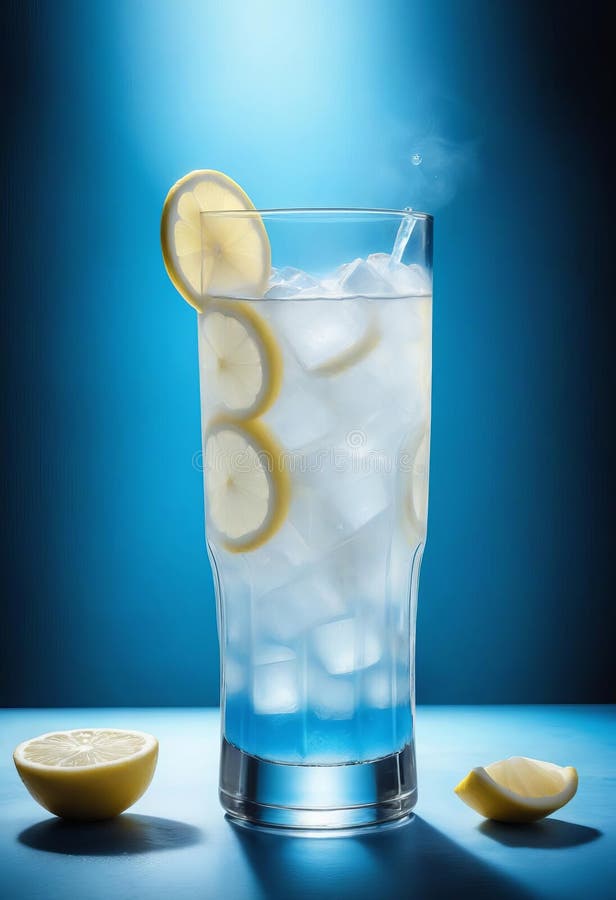 Front View Fresh Cool Lemonade Stock Illustration - Illustration of ...