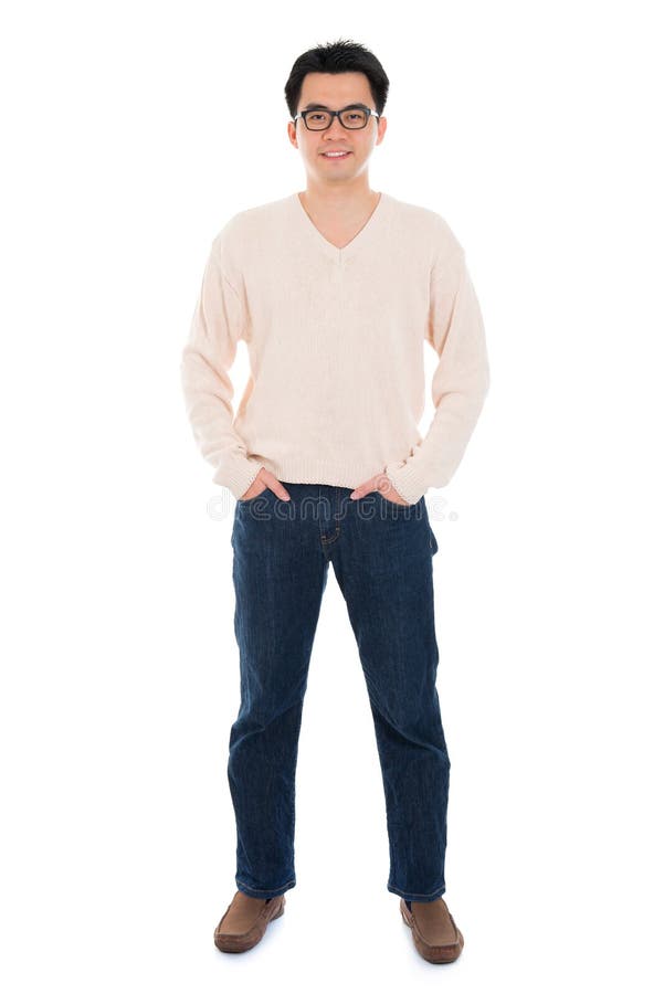 Front View Full Body Asian Man Stock Photo - Image of people, asia ...