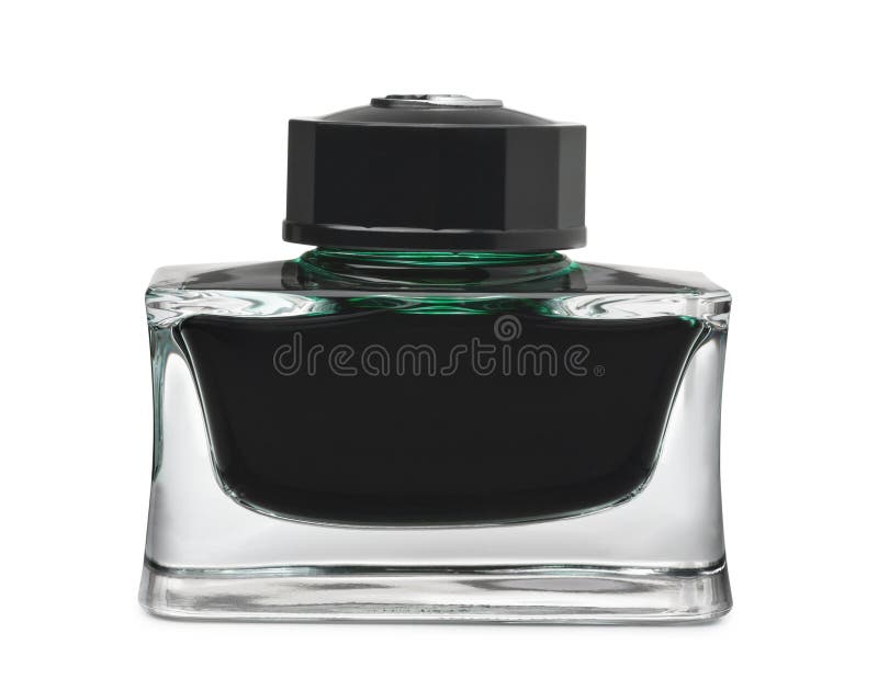 Front view of full inkwell stock image. Image of mockup - 283434225