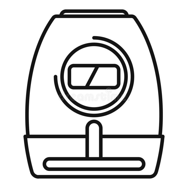 Front View of a Futuristic Transport Capsule Showing a Digital ...