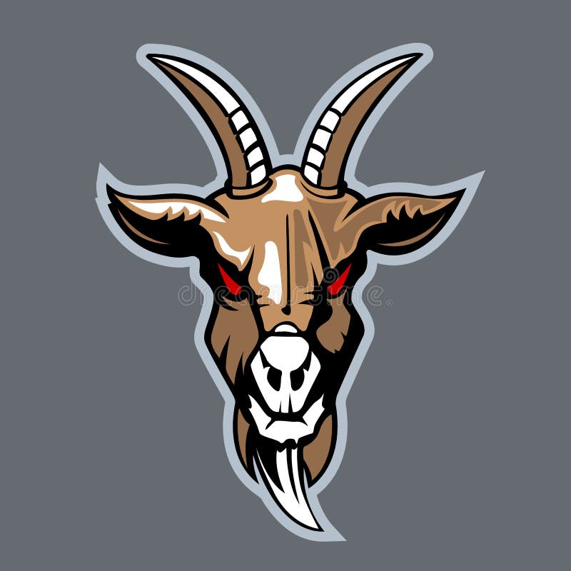 Angry goat stock vector. Illustration of cartoon, angry - 43541600