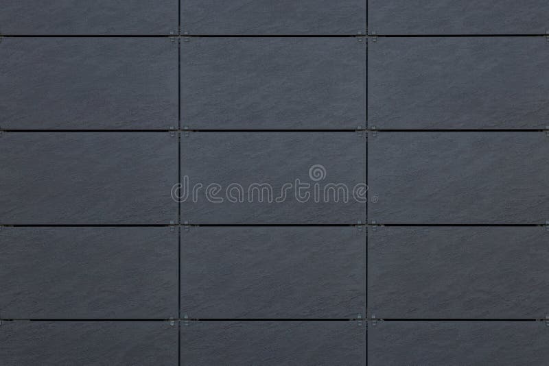 Front View of Gray Tile on Wall with Dark Grid Line for Texture Stock ...