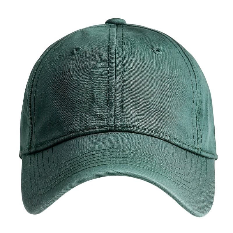Front View of a Green Cap Isolated on a Transparent Background Stock ...