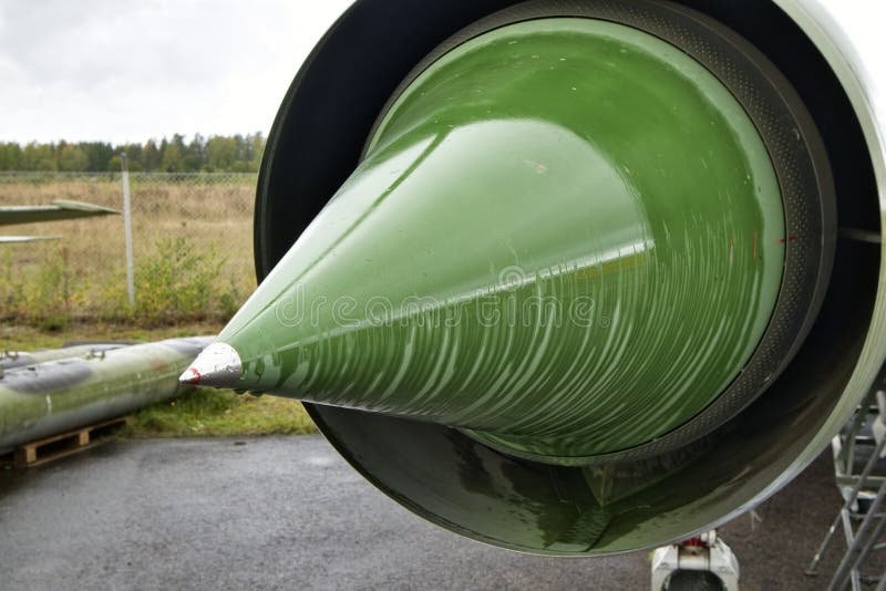 Front View of Nose and Engine Inlet of Soviet Mikoyan-Gurevich MIG ...