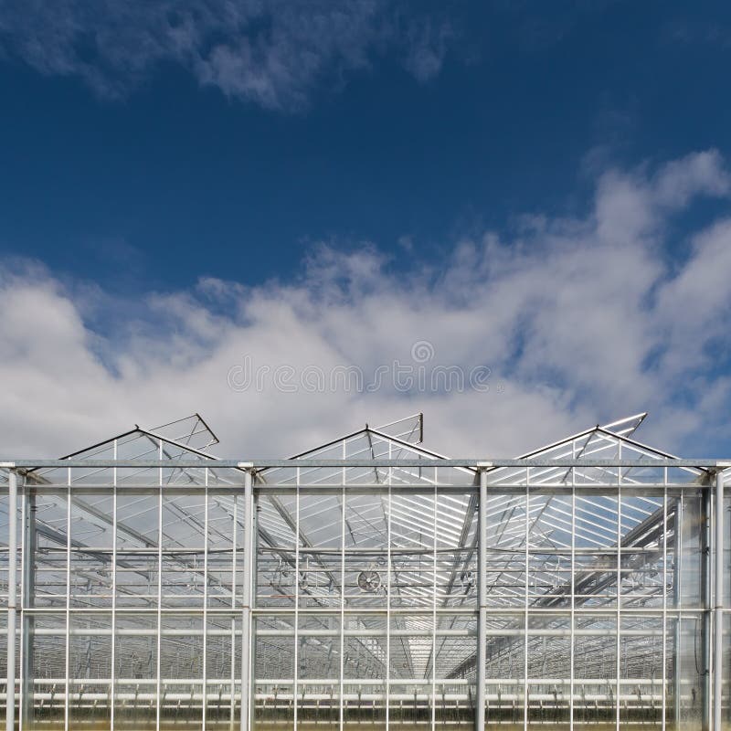 Front view of a greenhouse stock image. Image of exterior - 25561169