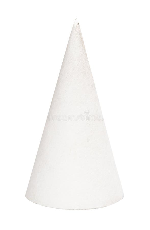 Front View of Hand-crafted Paper Cone Isolated Stock Photo - Image of ...