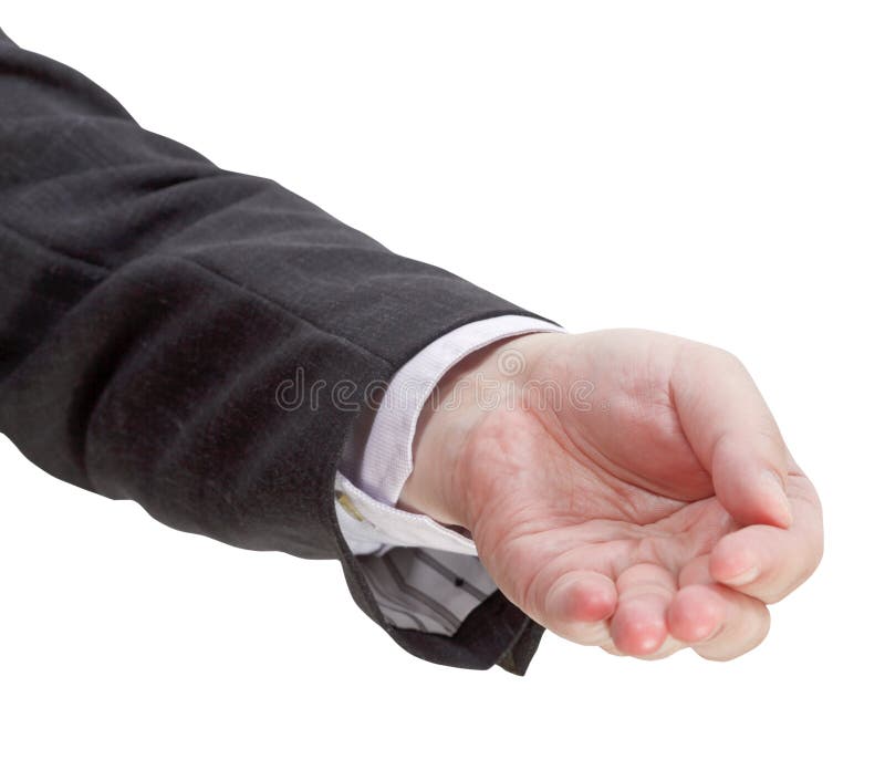 Front View of Handful - Hand Gesture Stock Image - Image of hollow ...