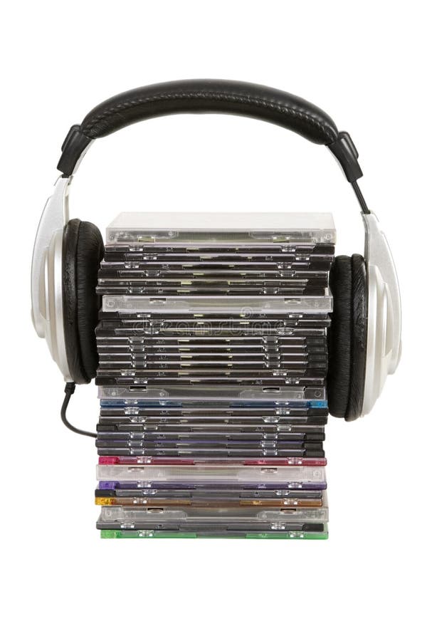 Music cd stack stock image. Image of musical, cdrom, rows - 501785