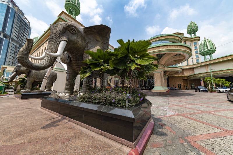 Front view of the hotel editorial stock image. Image of financial ...