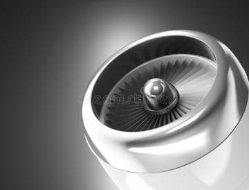 Front view of a jet engine stock illustration. Illustration of luxury ...