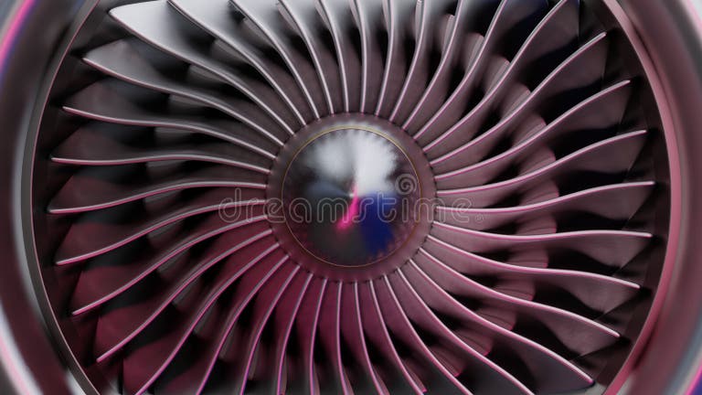 Front View for jet engine stock illustration. Illustration of aluminum ...
