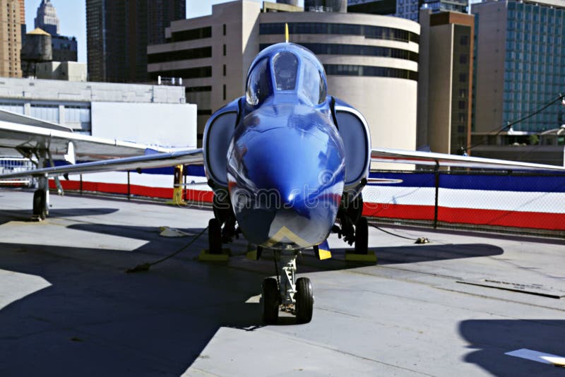 A Front View a Jet Fighter in the City Stock Image - Image of flight ...