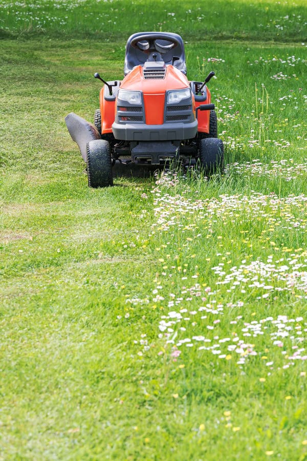 Lawn mower front view stock photo. Image of objectsequipment - 36386182