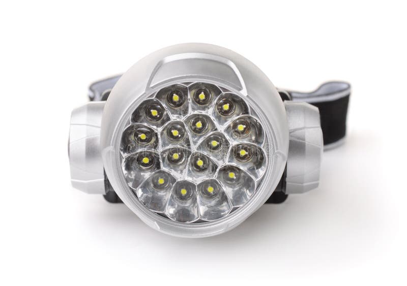 Front view of LED headlamp stock photo. Image of electricity - 156054490