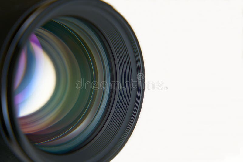 Front View of a Lens for a Digital Camera Stock Photo - Image of ...