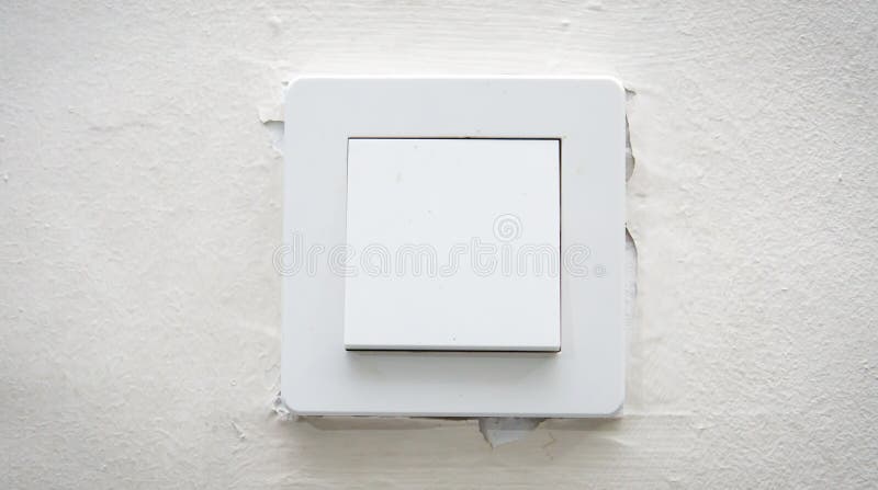 Front View of Dirty Light Switch Power Electronic Stock Image - Image ...
