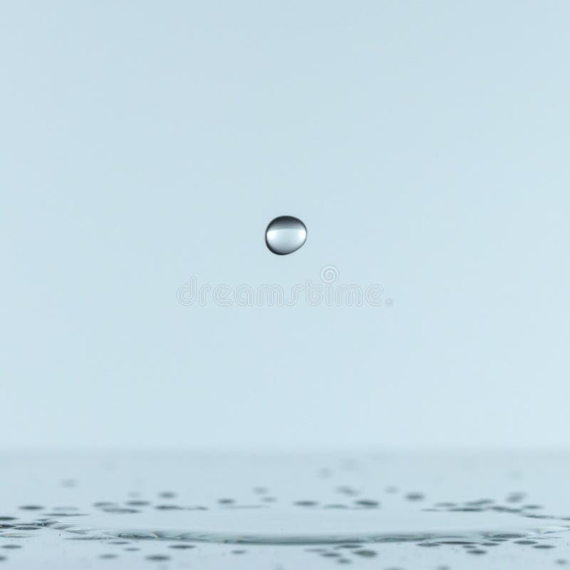 Front View Liquid Drop. High Quality Photo Stock Image - Image of ...