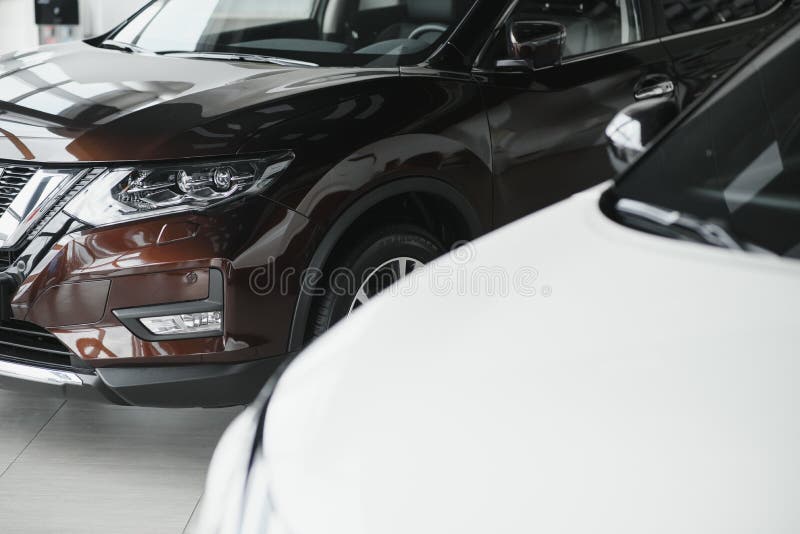 Front View of a Luxury Car stock photo. Image of modern - 249084778