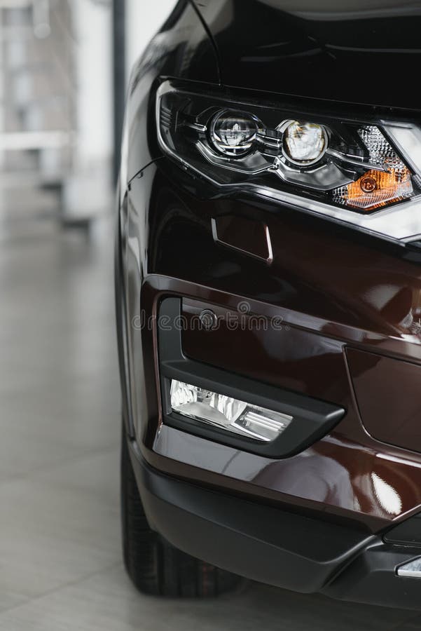 Front View of a Luxury Car stock image. Image of elegant - 249085989