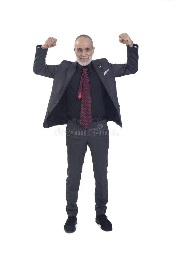 Showing Strength Arms of Beautiful Asian Woman Isolated on White ...