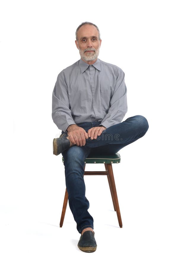 396 Front View Man Sitting Chair Isolated Stock Photos - Free & Royalty ...