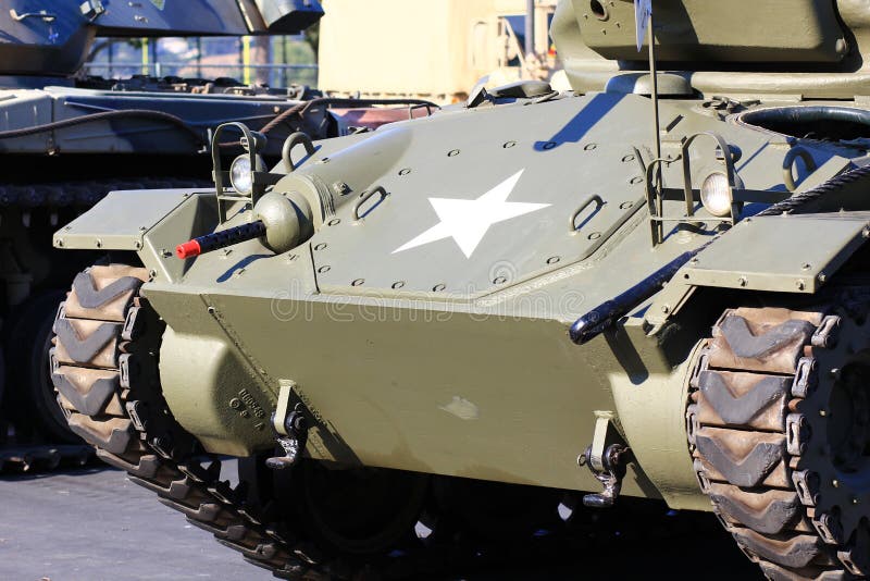 Front View of a Military Tank Stock Image - Image of caterpillar ...