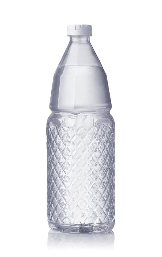 Front View of Mineral Sparkling Water Bottle Stock Photo - Image of ...