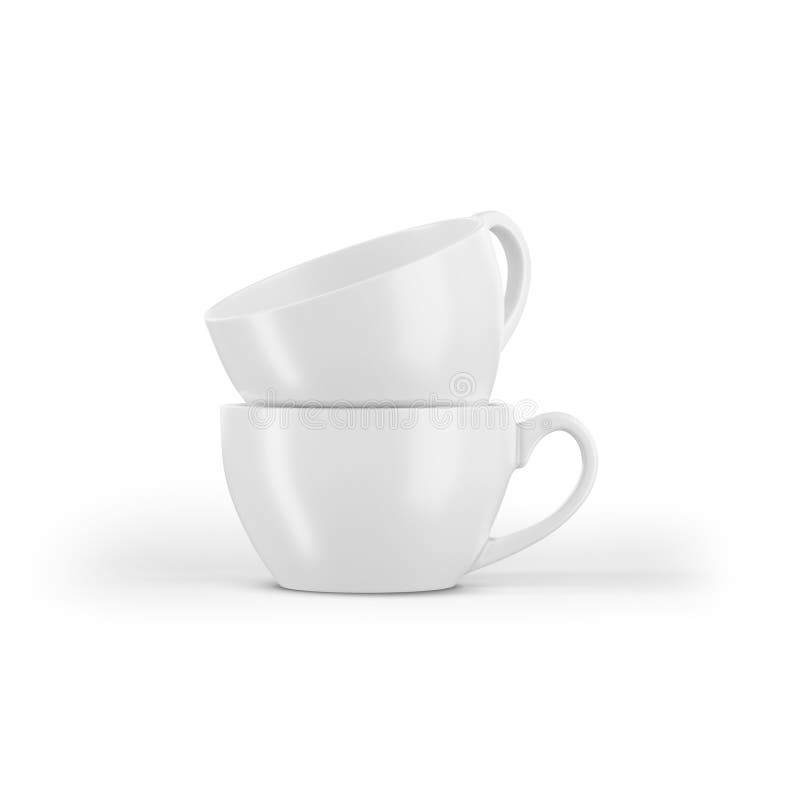 Front View of Minimalist White Coffee Cup Mockup for Branding ...