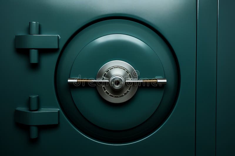 Front View of Modern Security Safe Box with Closed Door, Perfect for ...